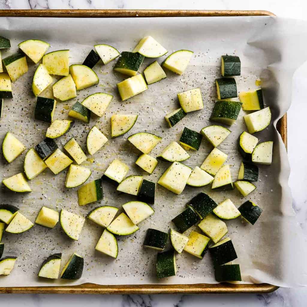Zucchini Pasta Salad - Nibble and Dine - An easy summer side dish