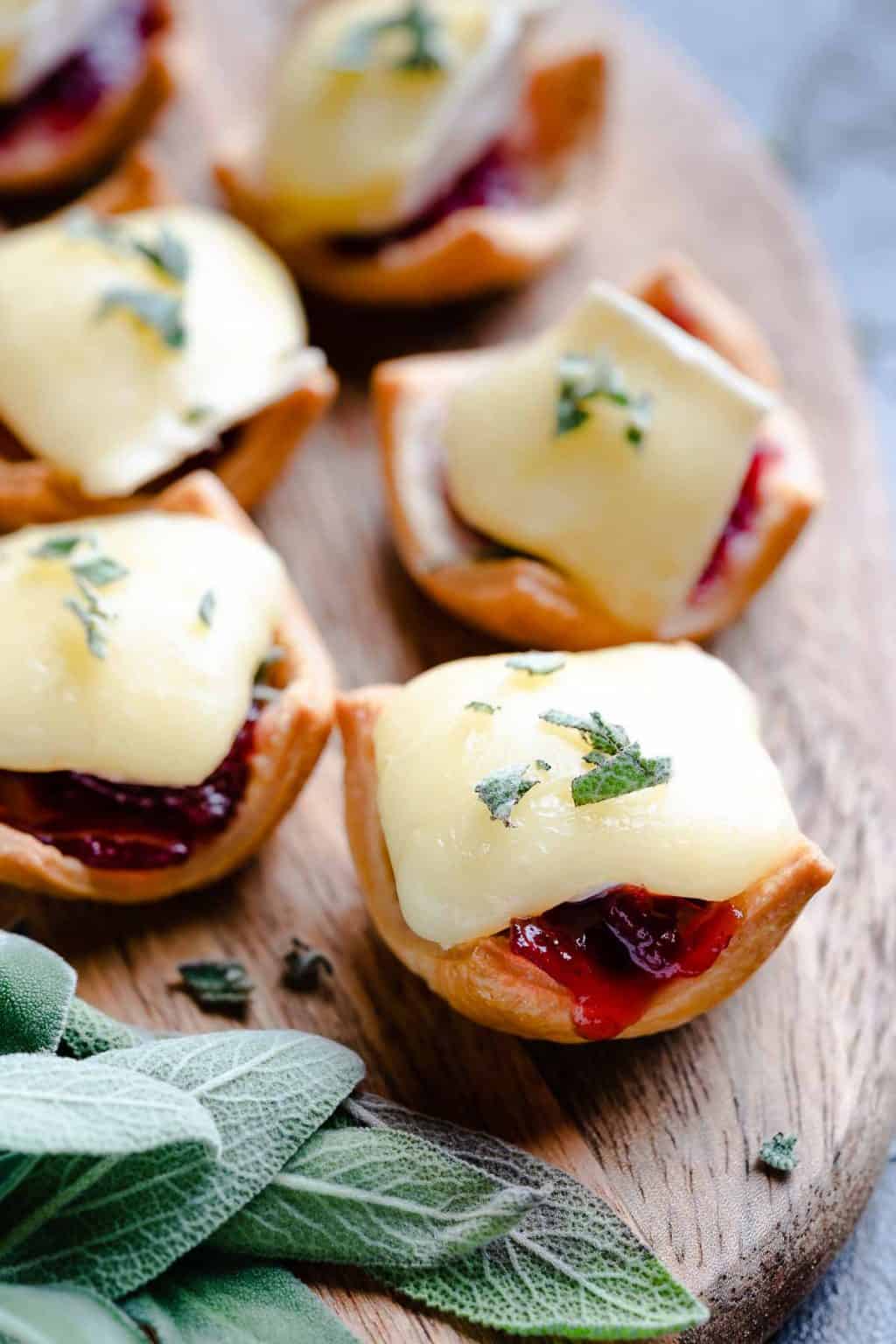 Cranberry Brie Tarts - Nibble and Dine