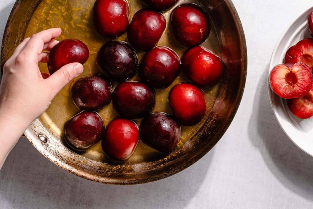 Stewed Plums - Nibble and Dine