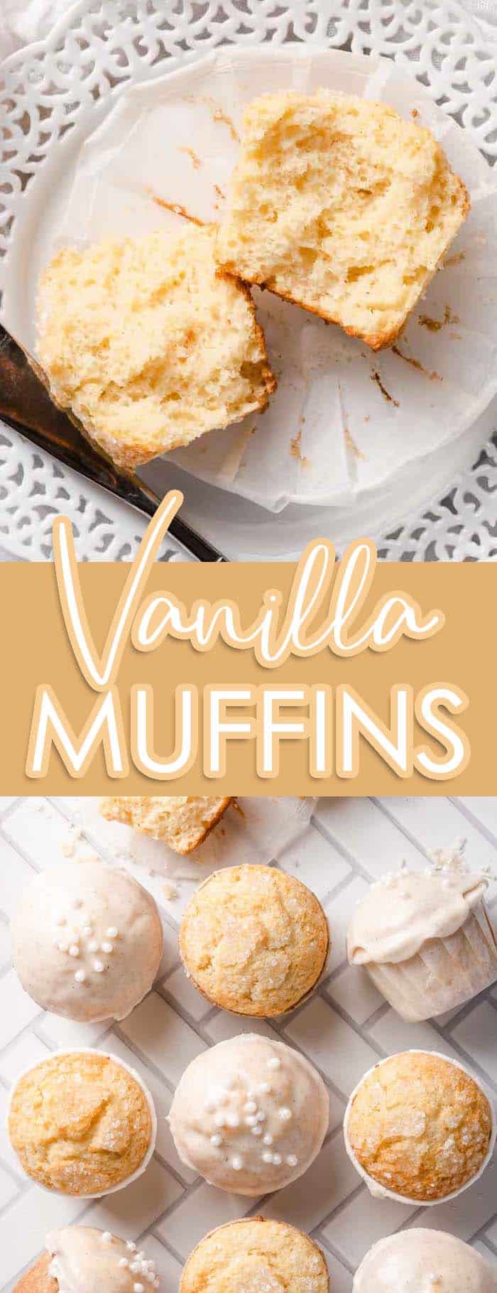 Vanilla Muffins - Nibble and Dine