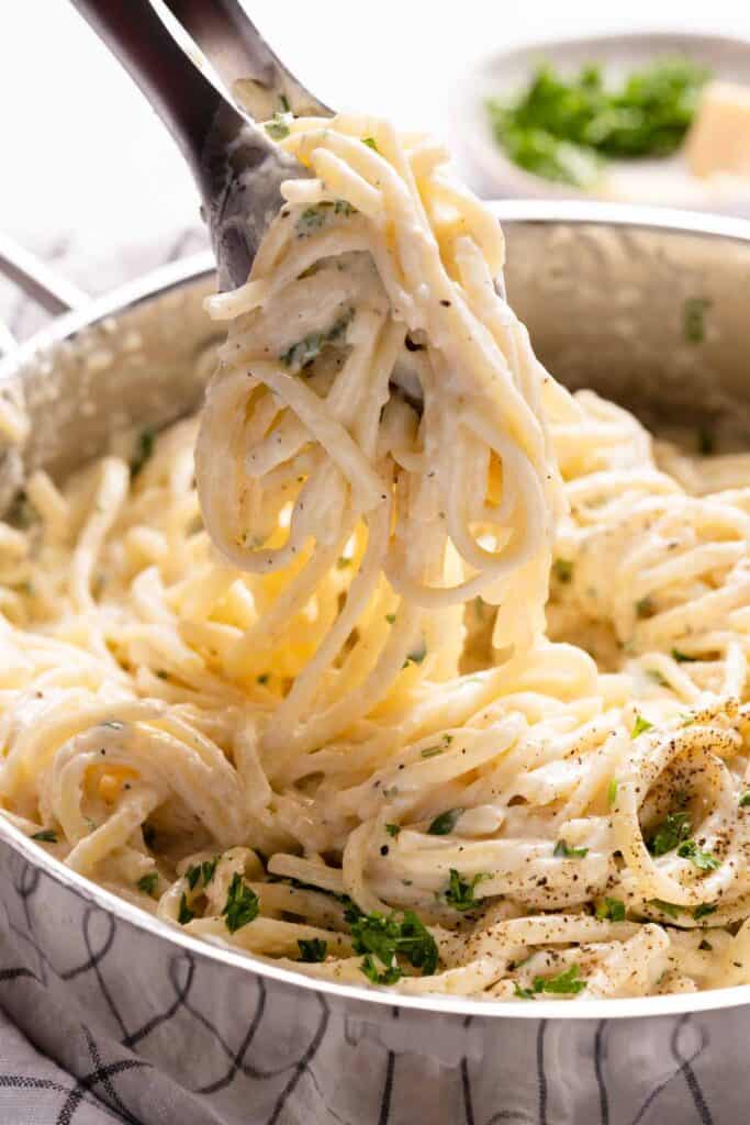 Cream Cheese Pasta - Nibble and Dine