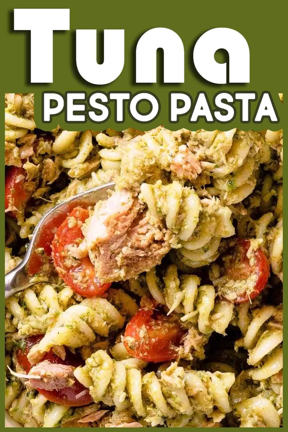 Tuna Pesto Pasta - Nibble and Dine