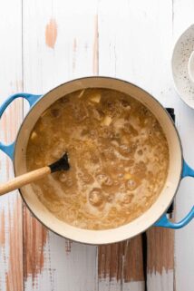 Creamy Hamburger Potato Soup - Nibble and Dine