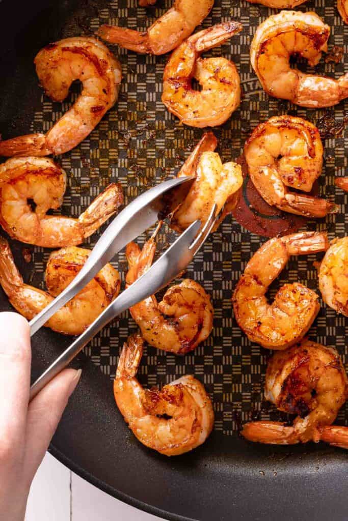 Easy Pan Seared Shrimp - Nibble and Dine