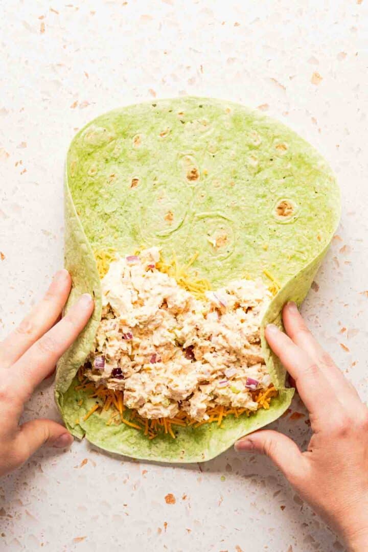 Tuna Melt Wrap - Nibble and Dine