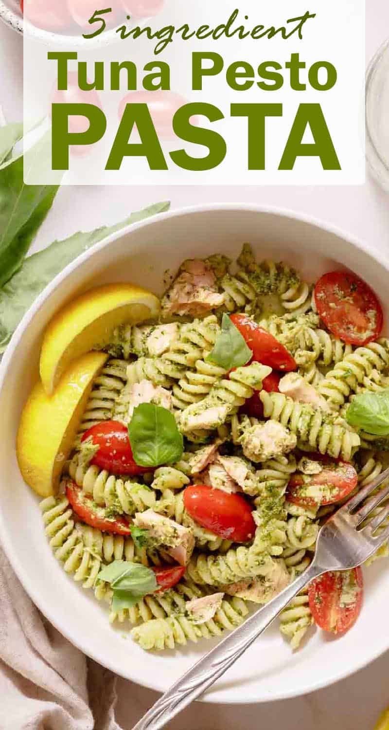 Tuna Pesto Pasta - Nibble and Dine