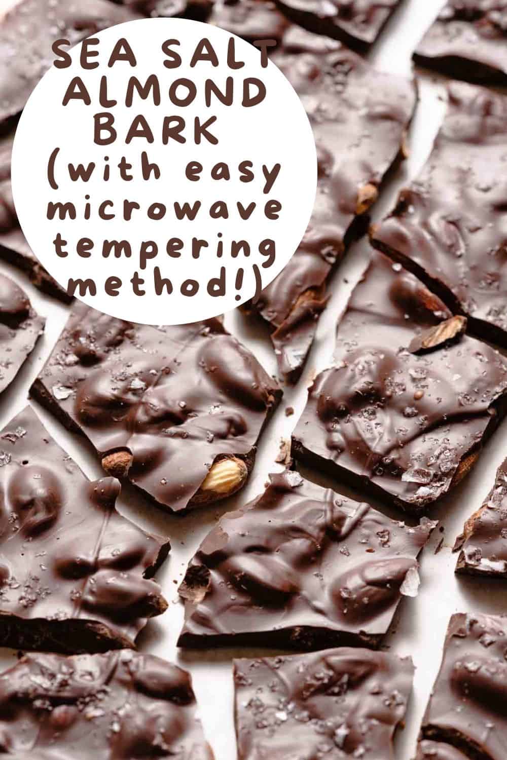 Dark Chocolate Almond Bark - Nibble and Dine