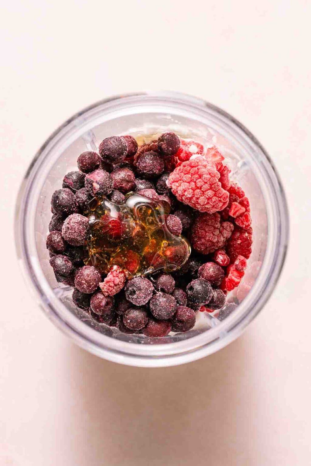 Raspberry Blueberry Smoothie - Nibble and Dine
