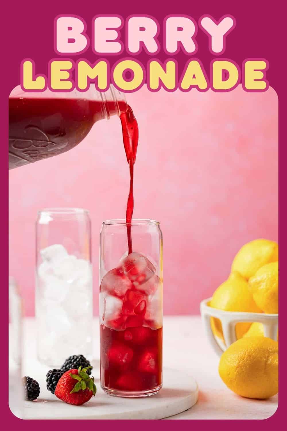 Berry Lemonade - Nibble and Dine