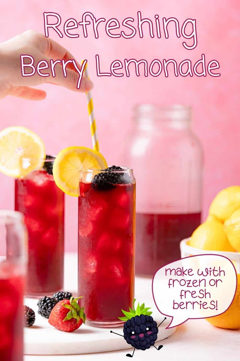 Berry Lemonade - Nibble and Dine